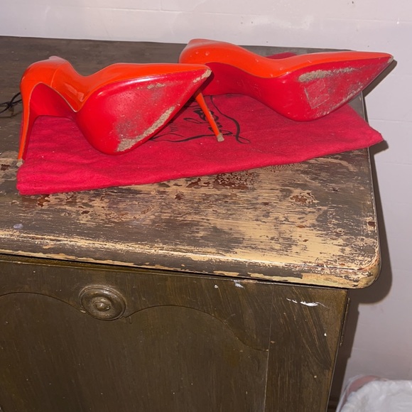Christian Louboutin | Shoes | Christian Louboutin Orange So Kate Patent ...